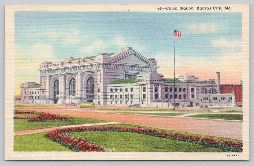 Vintage Postcard, Kansas City Missouri Union Station, Railroad Station ...