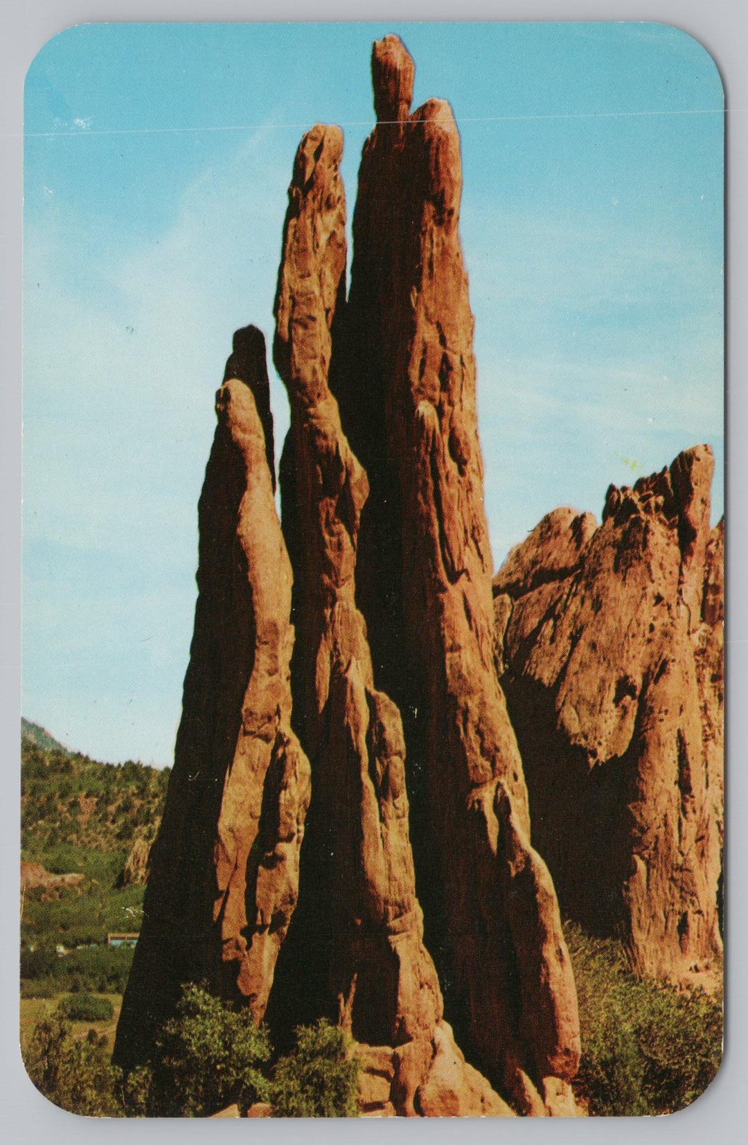 Vintage Postcard, the Three Graces Rock Formation, Garden of the Gods ...