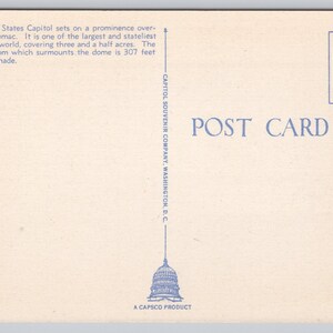 Vintage Postcard, U.S. Capitol Bulding at Night, Washington DC, United ...