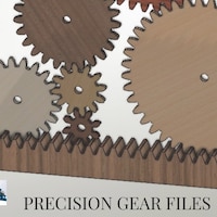 Precision Gear Laser Cut Files: CNC Router Pattern (digital Download ...