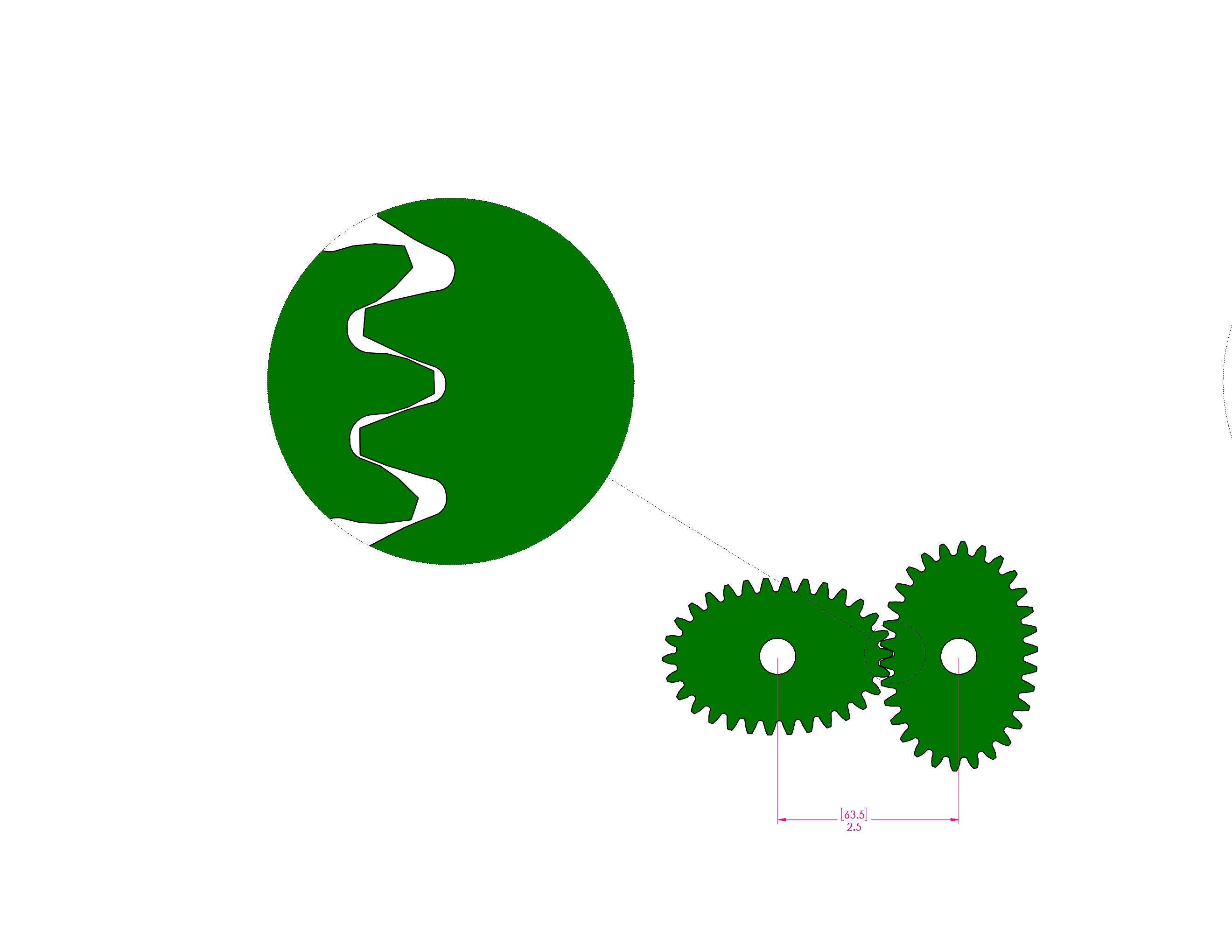 PRECISION Elliptical GEARS,11.77, Laser Cut Files, CNC Router Files ...