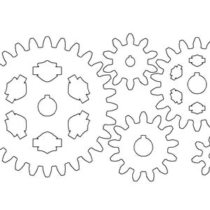 Industrial Grade HD Gear Files, 2DP, Laser Cut Files,cnc Router Files ...