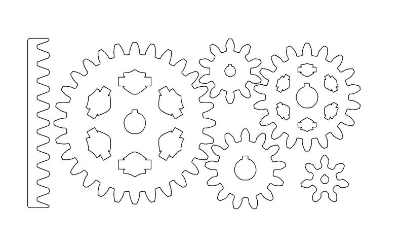 Industrial Grade HD Gear Files 2DP Laser Cut Filescnc - Etsy