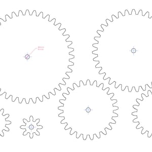 Precision Gear Laser Cut Files: CNC Router Pattern (digital Download ...