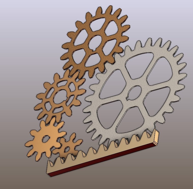 PRECISION GEAR Files, 2DP, Laser Cut Files, CNC Router Files. These ...