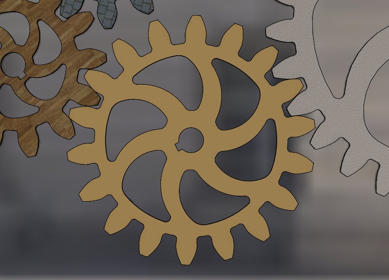 STEAMPUNK GEARS and Cogs 2DP Laser Cut Files CNC - Etsy
