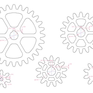 PRECISION GEAR Files, 2DP, Laser Cut Files, CNC Router Files. These ...