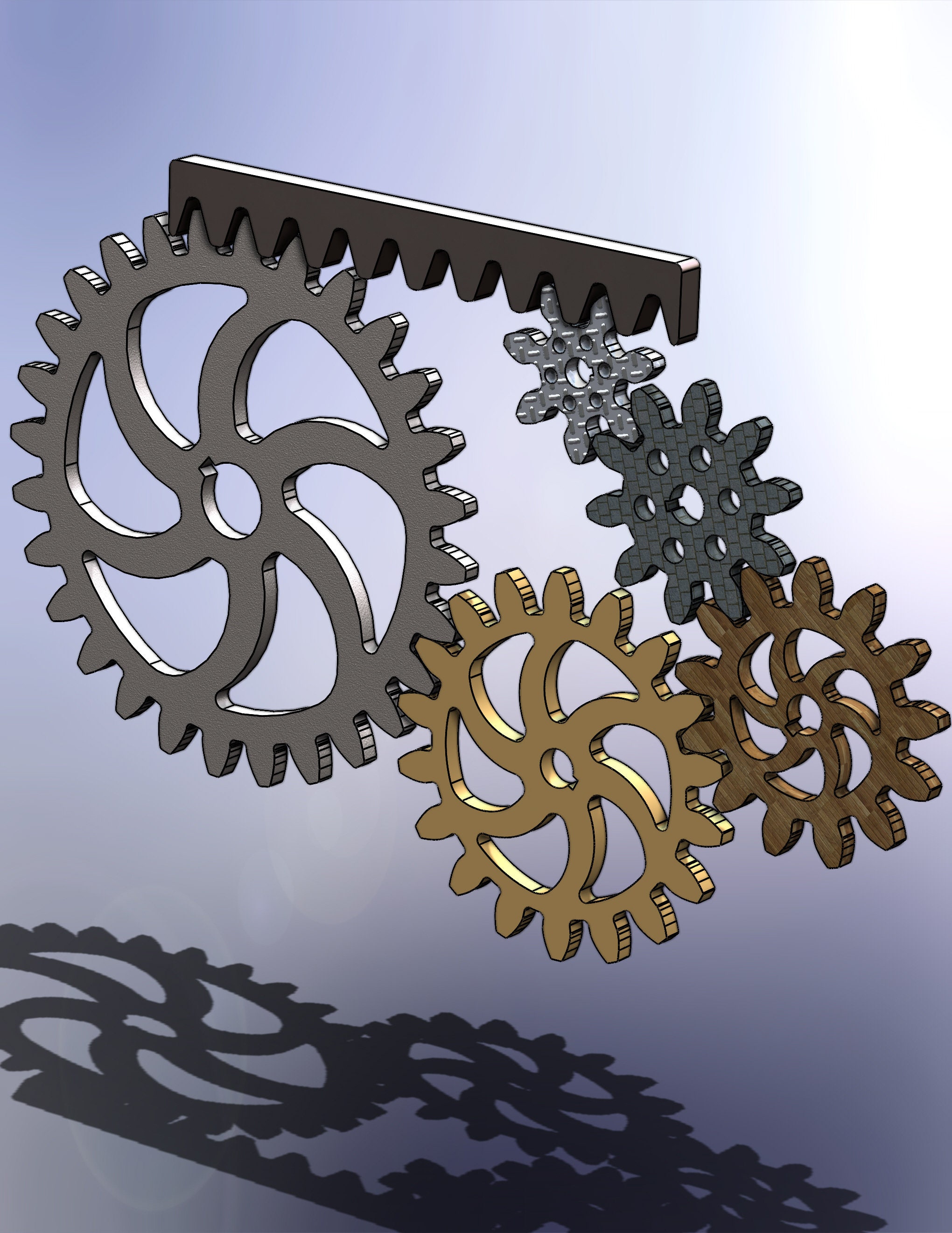 Steampunk Gears SVG DXF: Laser Cut CNC Files (digital Download) - Etsy