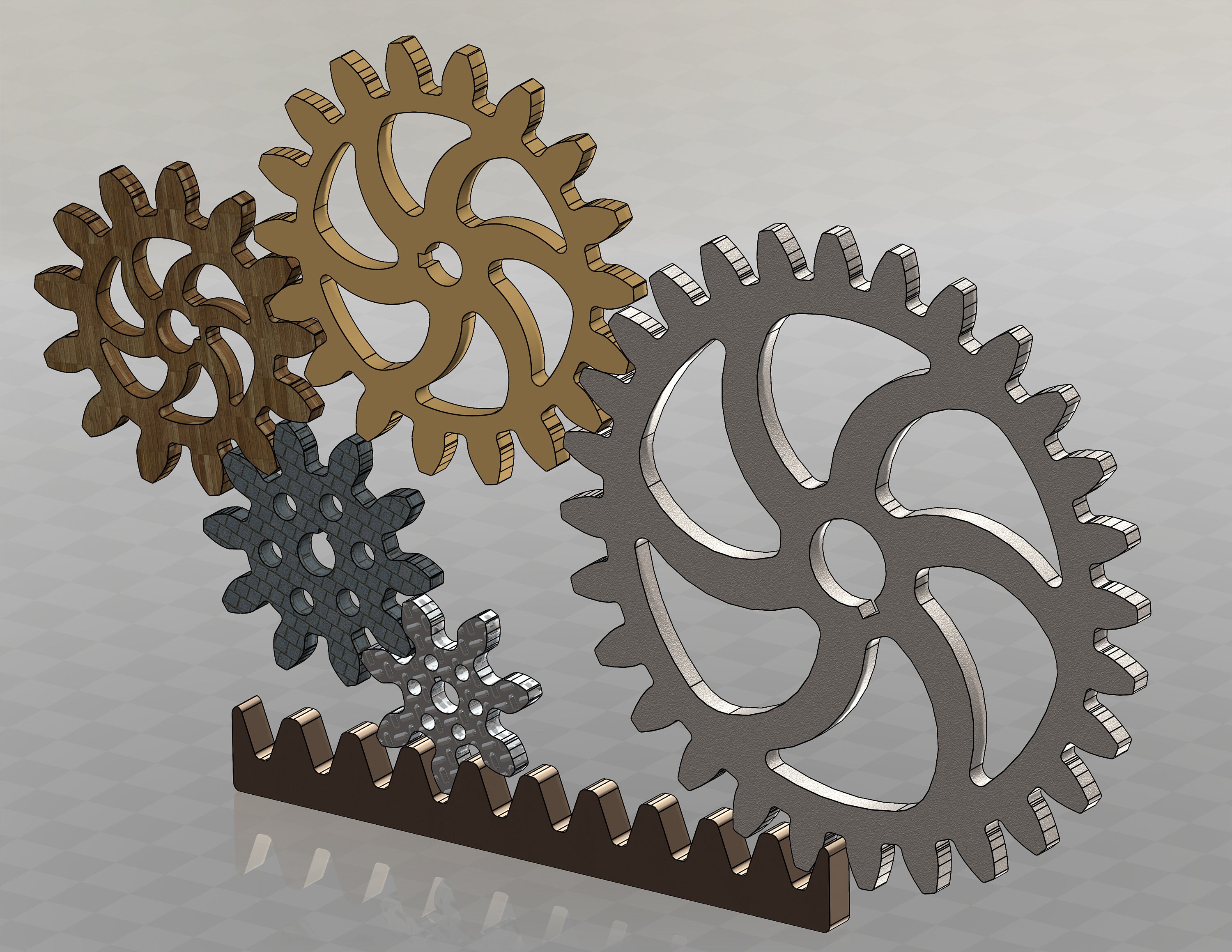 Steampunk Gears SVG DXF: Laser Cut CNC Files (digital Download) - Etsy
