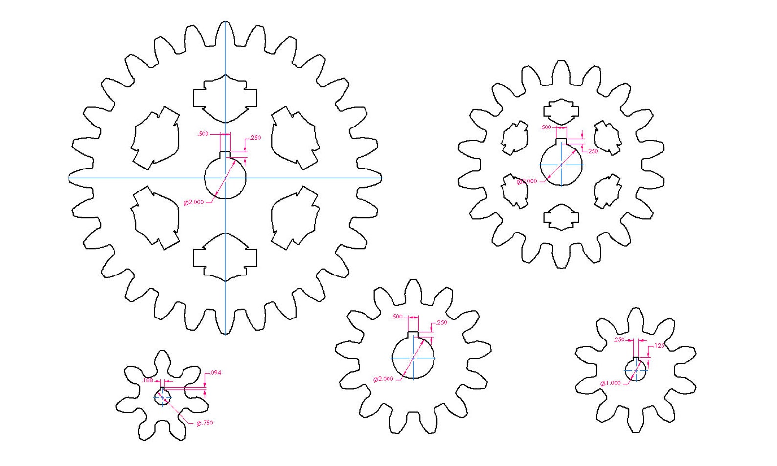 Industrial Grade HD Gear Files 2DP Laser Cut Filescnc - Etsy
