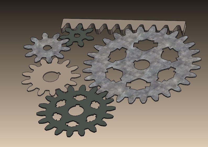 Industrial Grade HD Gear Files 2DP Laser Cut Filescnc - Etsy