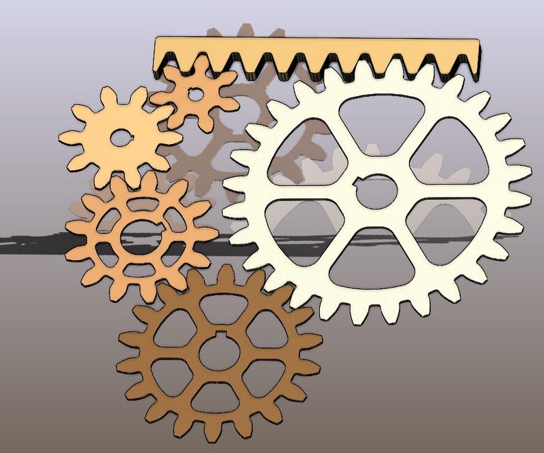 PRECISION GEAR Files, 2DP, Laser Cut Files, CNC Router Files. These ...