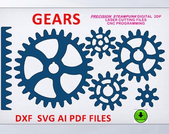 PRECISION GEAR Files, 2DP, Laser Cut Files, CNC Router Files. These ...