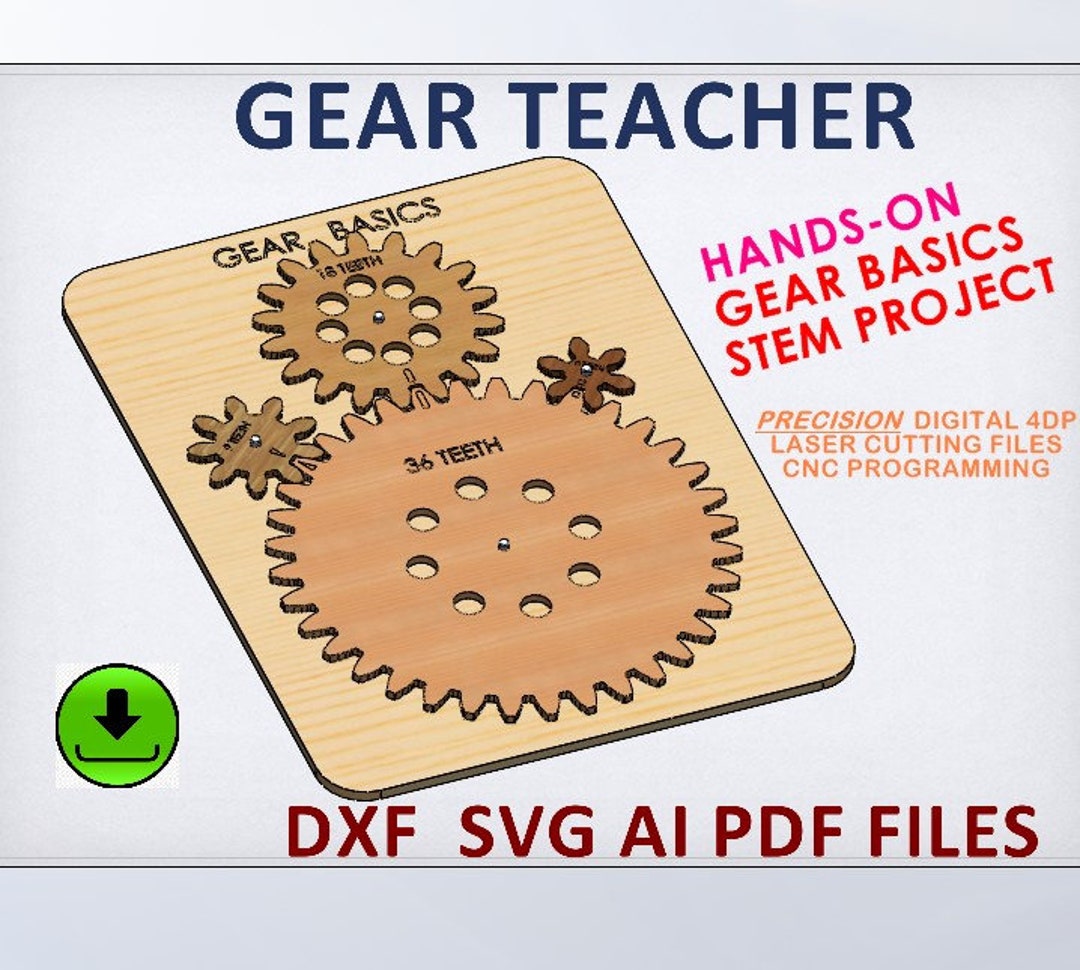GEAR TEACHER. Interactive, Hands on Tutor Demonstrate 3 Gear Ratios ...