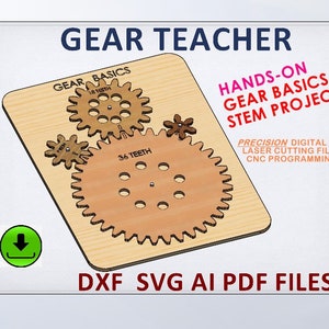GEAR TEACHER. Interactive, Hands on Tutor Demonstrate 3 Gear Ratios ...