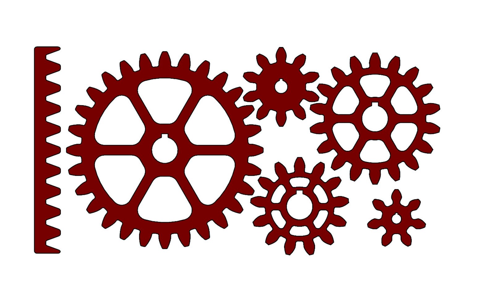 PRECISION GEAR Files 2DP Laser Cut Files CNC Programming. | Etsy