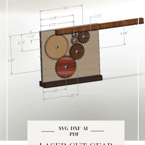 Precision Gear Laser Cut Files: CNC Router Pattern (digital Download ...