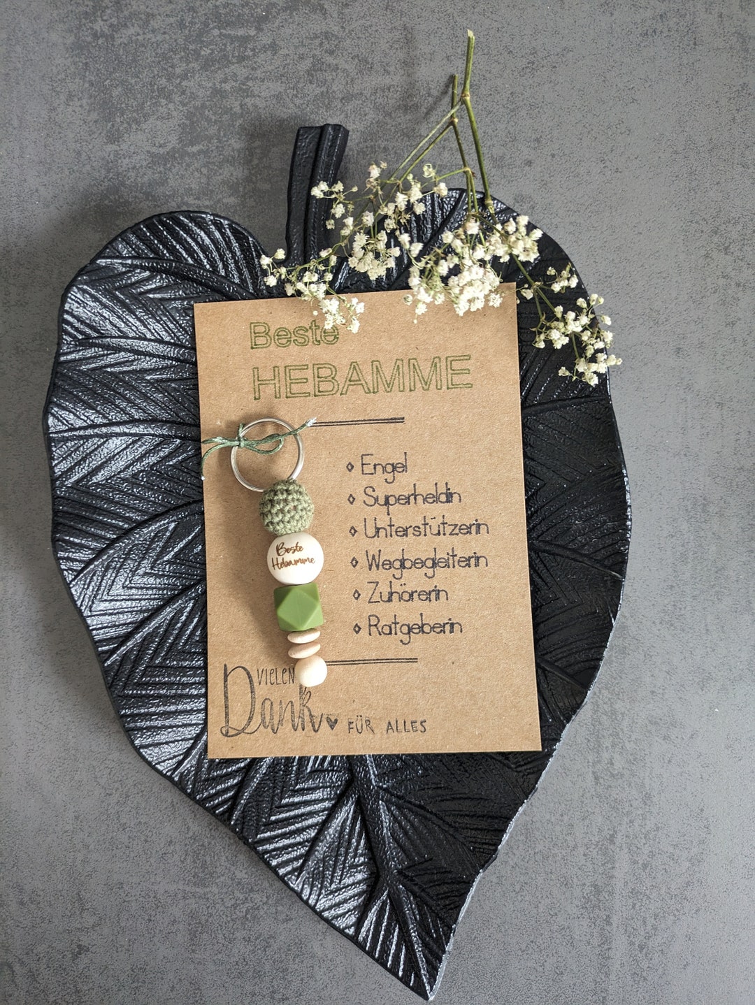 Midwife, Thank You, Keyring for the Midwife, Little Something for the ...