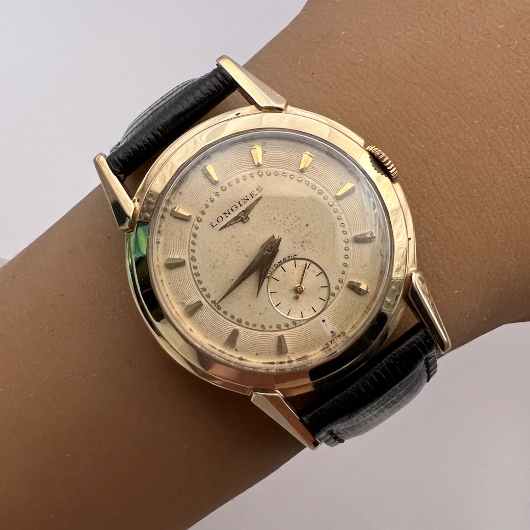 C. 1955 14k Gold Collectible, All Original, Mid-century Longines ...