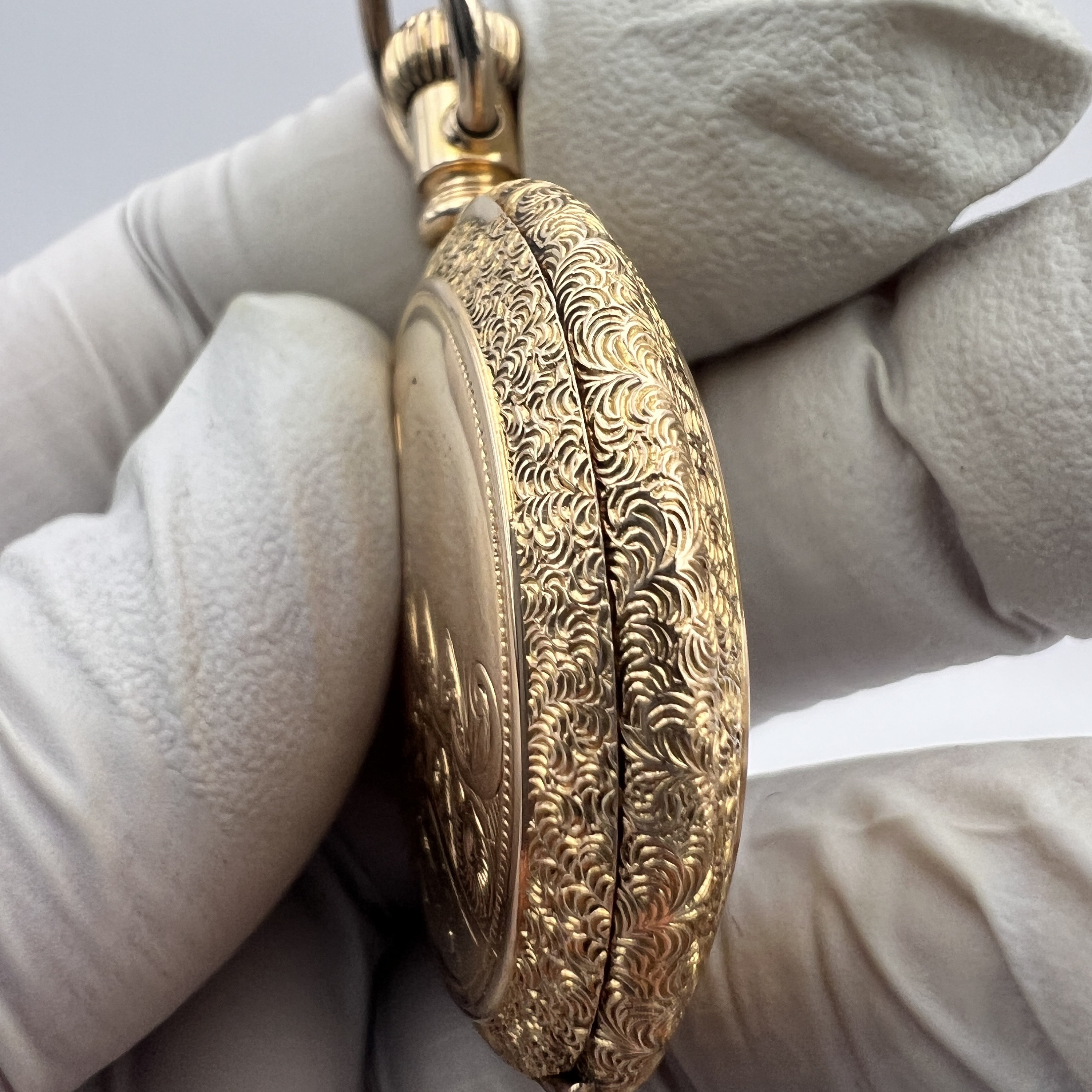 C. 1890 14k Gold Filled Victorian Era Fine Waltham Ladies Pocket Watch ...