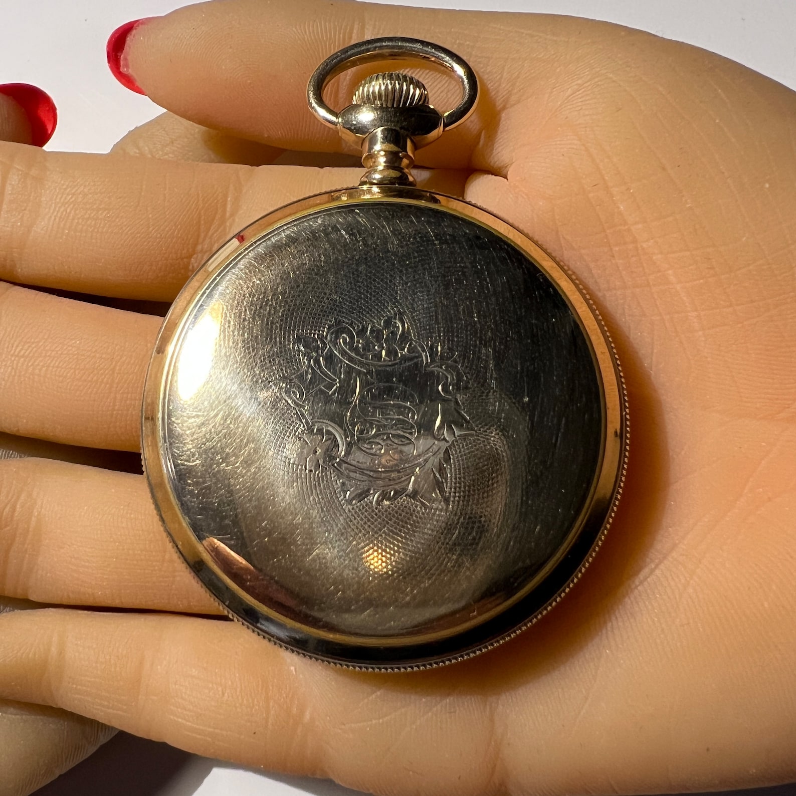 C. 1900 Victorian Era Fine Hamilton Pocket Watch. Gold Filled, 21 ...