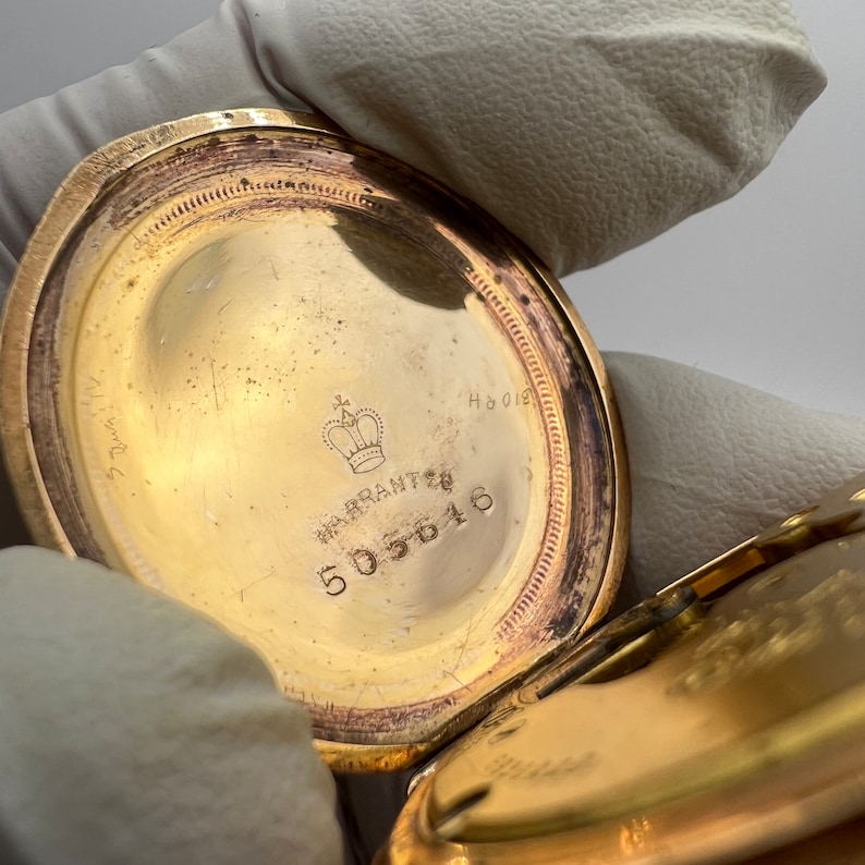 C. 1890 14k Gold Filled Victorian Era Fine Waltham Ladies Pocket Watch ...