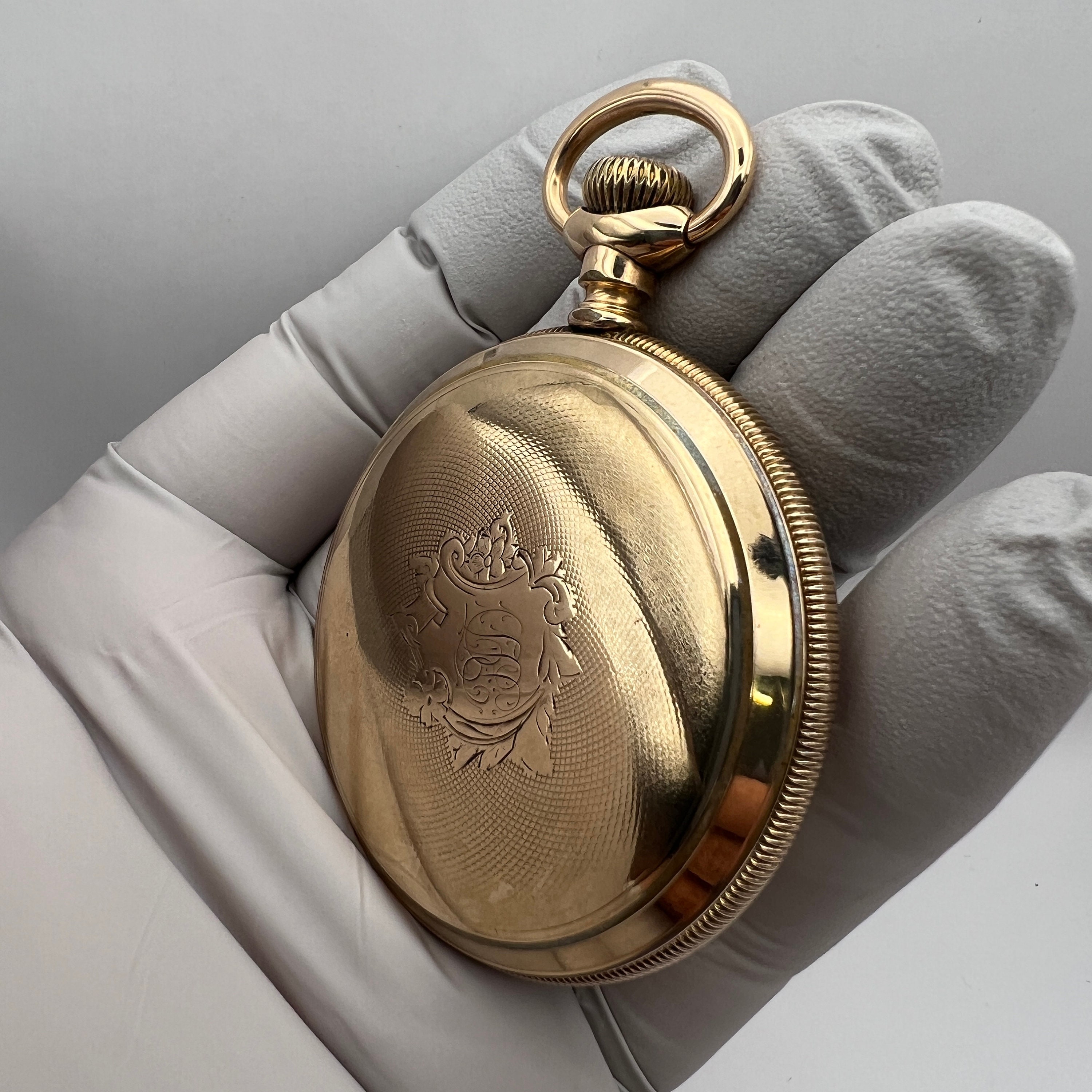 C. 1900 Victorian Era Fine Hamilton Pocket Watch. Gold Filled, 21 ...