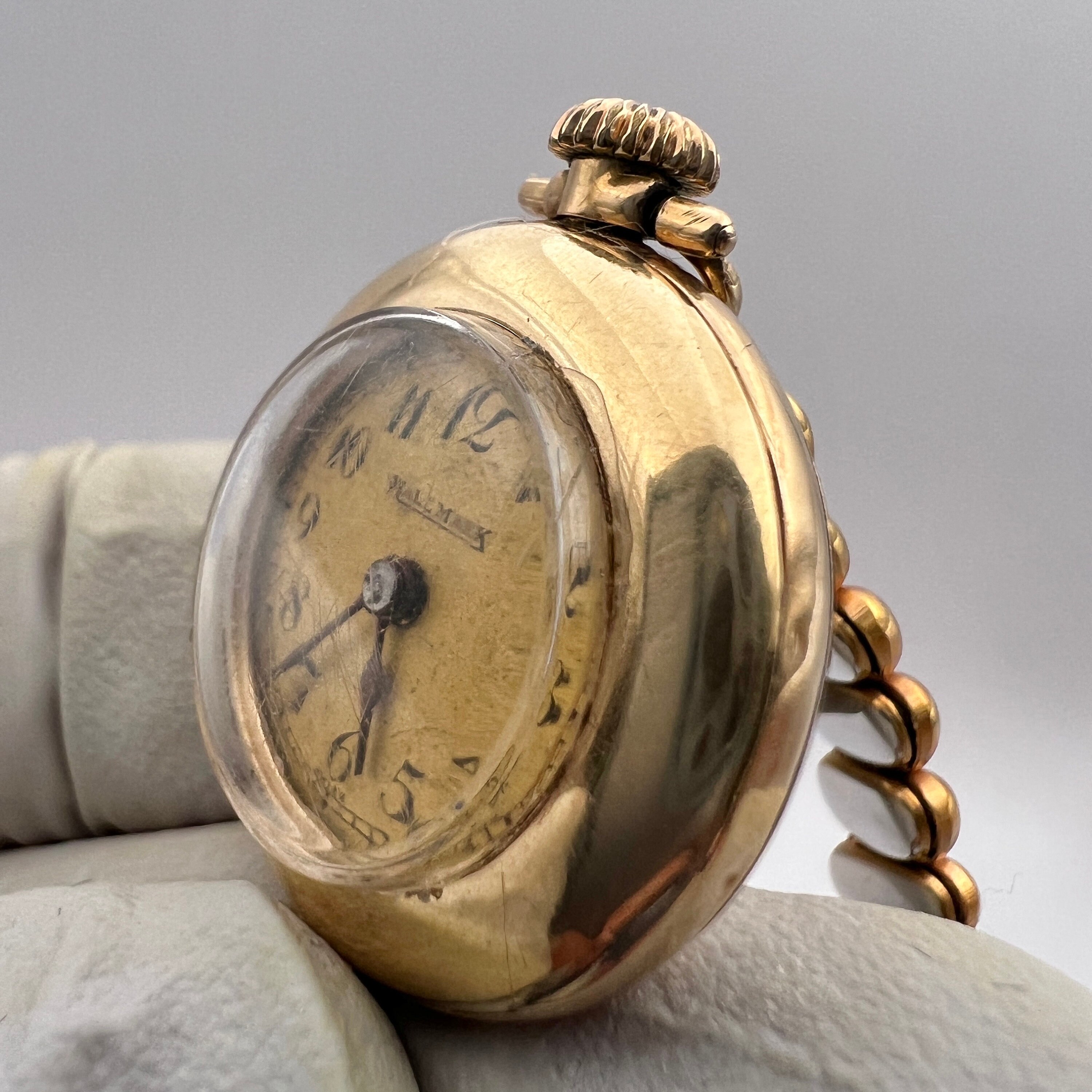 C. 1915 14k Gold Victorian Hallmark Women's Swiss Dress Watch. Plus a ...