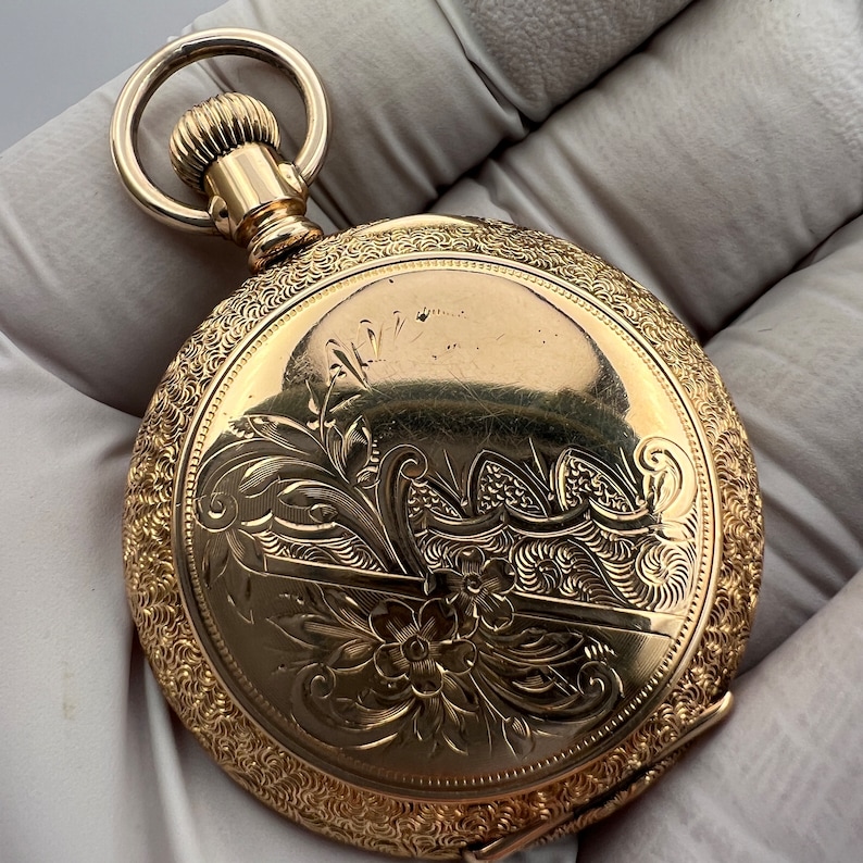 C. 1890 14k Gold Filled Victorian Era Fine Waltham Ladies Pocket Watch ...