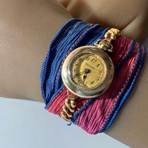 C. 1915 Antique 14k Gold Victorian Hallmark Women's Swiss Watch. Quartz ...