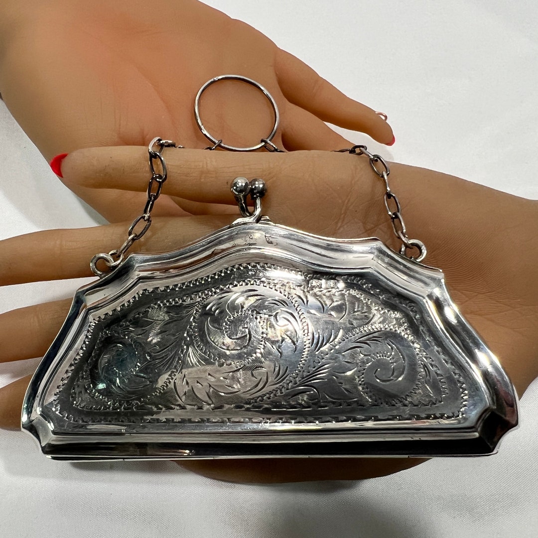 C. 1900 Sterling Silver Victorian Antique Dance Purse - Etsy