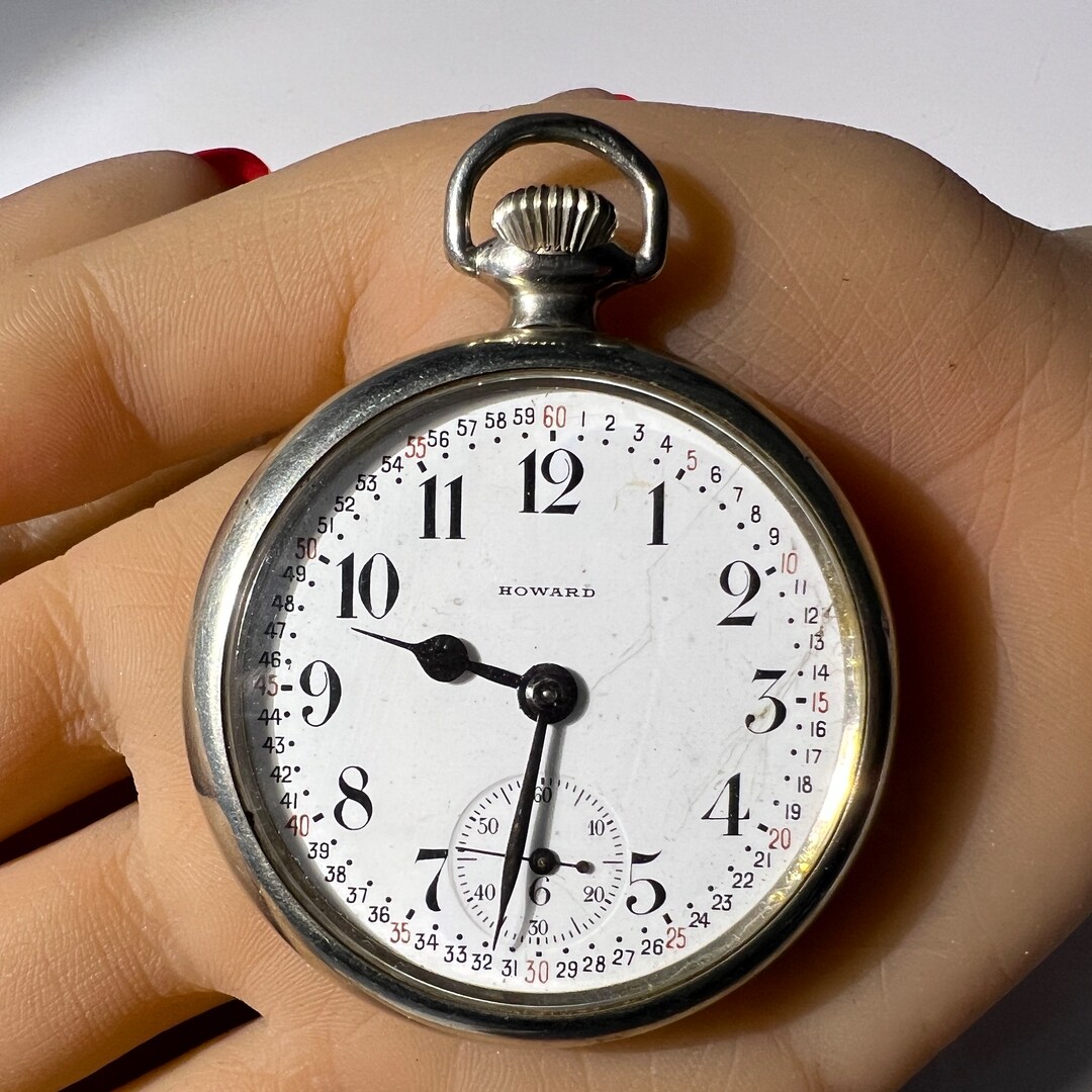 C. 1910 Edwardian Era Fine E. Howard Pocket Watch. Size 16s, 21 Jewels ...