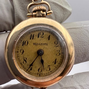 C. 1915 Antique 14k Gold Victorian Hallmark Women's Swiss Watch. Quartz ...