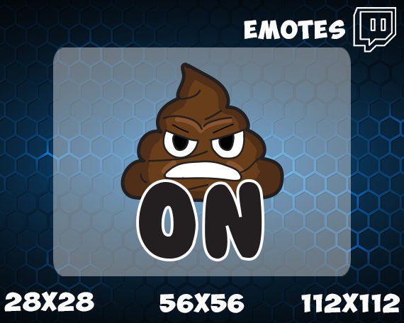Twitch Emote Poop On - Etsy