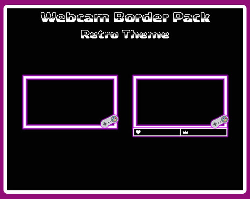 Retro Themed Webcam Borders - Etsy