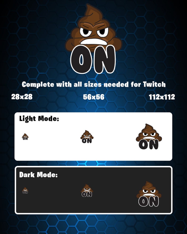 Twitch Emote Poop On - Etsy