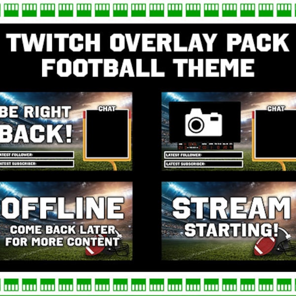 Football Overlay - Etsy