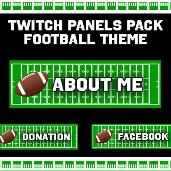 Football Twitch Overlay - Etsy