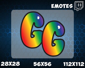 GG Emote Twitch Emote, Youtube Emote, Kick Emote, Discord Emote, 3D GG ...