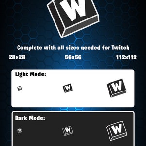 Twitch Emote- "w Key" - Etsy