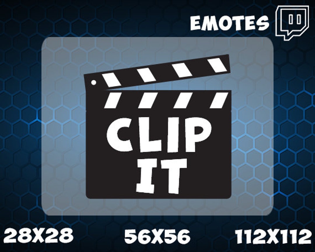Twitch Emote Clip It - Etsy
