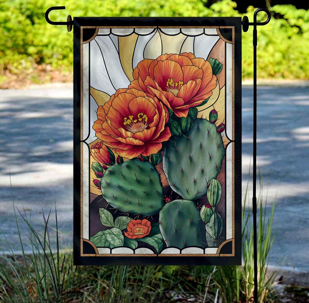 Prickly Pear Southwest Garden Flag, Entryway Flag, Mother's Day Gift ...