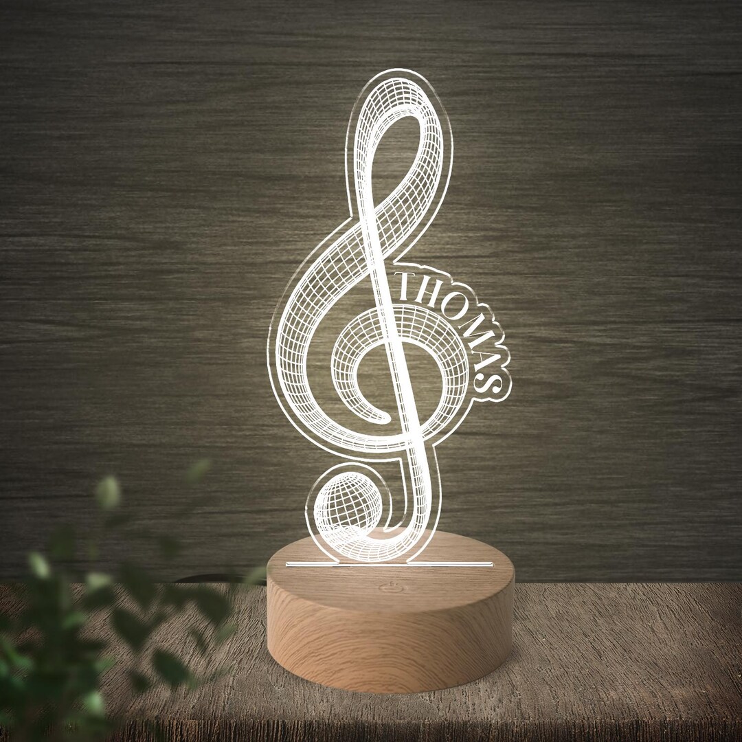 Treble Clef Led Night Light Musician Gift Music Lover Gift Gift for ...