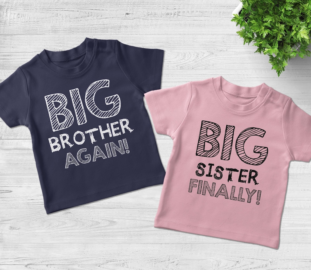 Big Brother AGAIN, Big Sister AGAIN, Big Sibling Outfits, Matching ...