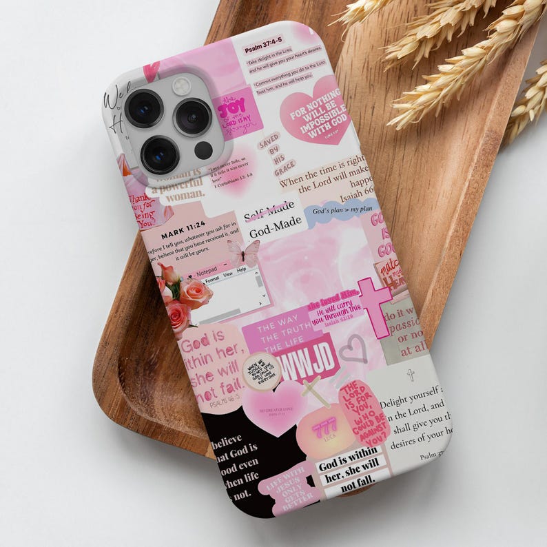 Christian Phone Case With Bible Verse Religious Gift for iPhone 16 15 ...