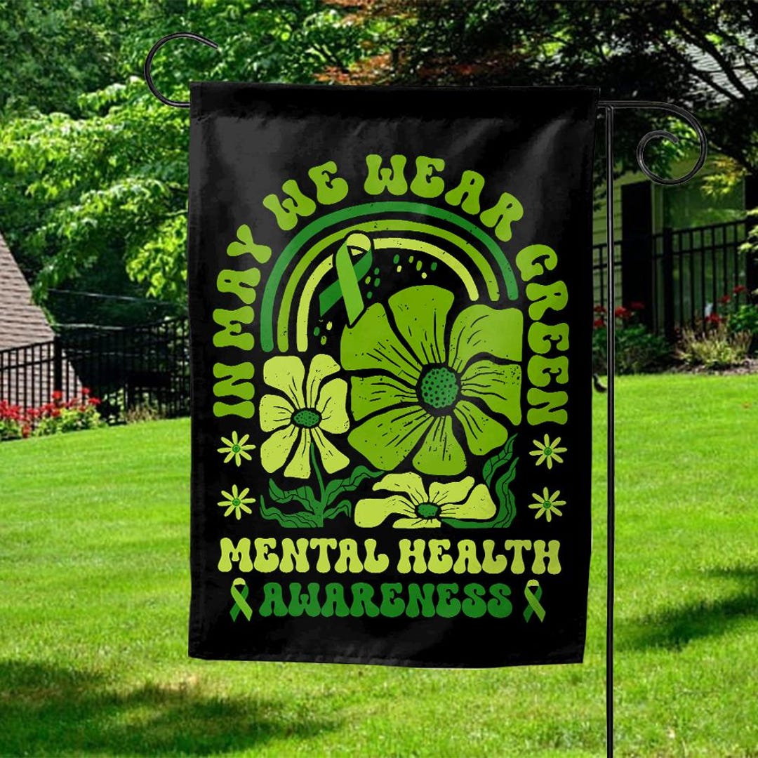Mental Health Awareness Flag, Gift for Therapists, Gift for Social ...