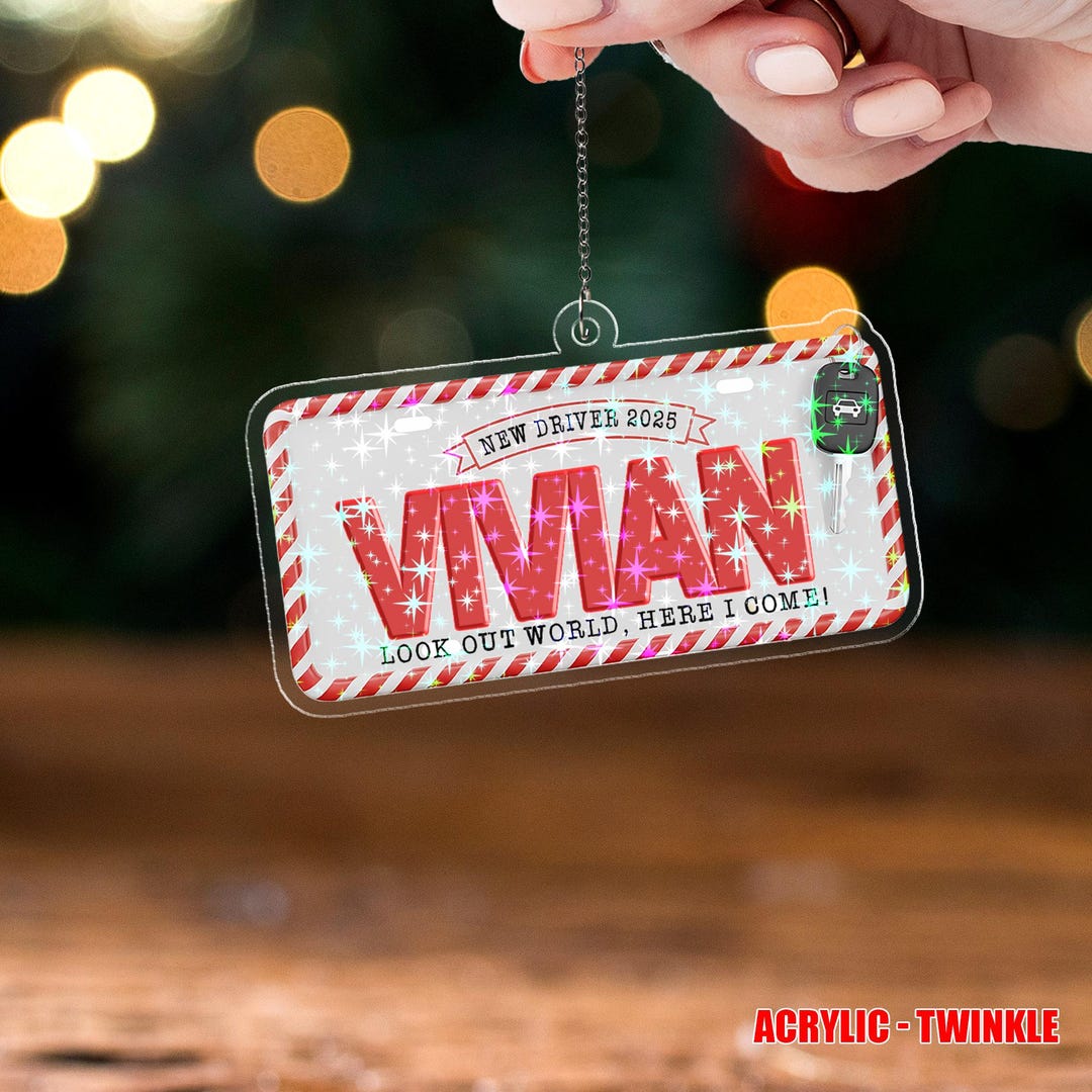 Personalized New Driver Ornament, Custom Driving Keepsake With Name ...