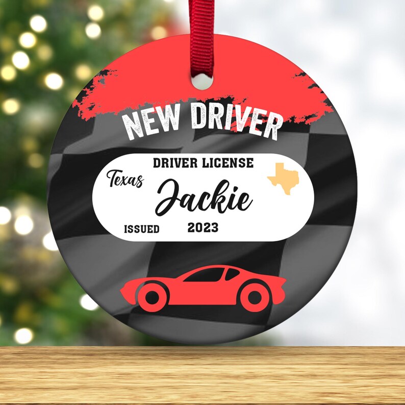 New Driver Ornament, Personalized Christmas Ornament, First Car ...