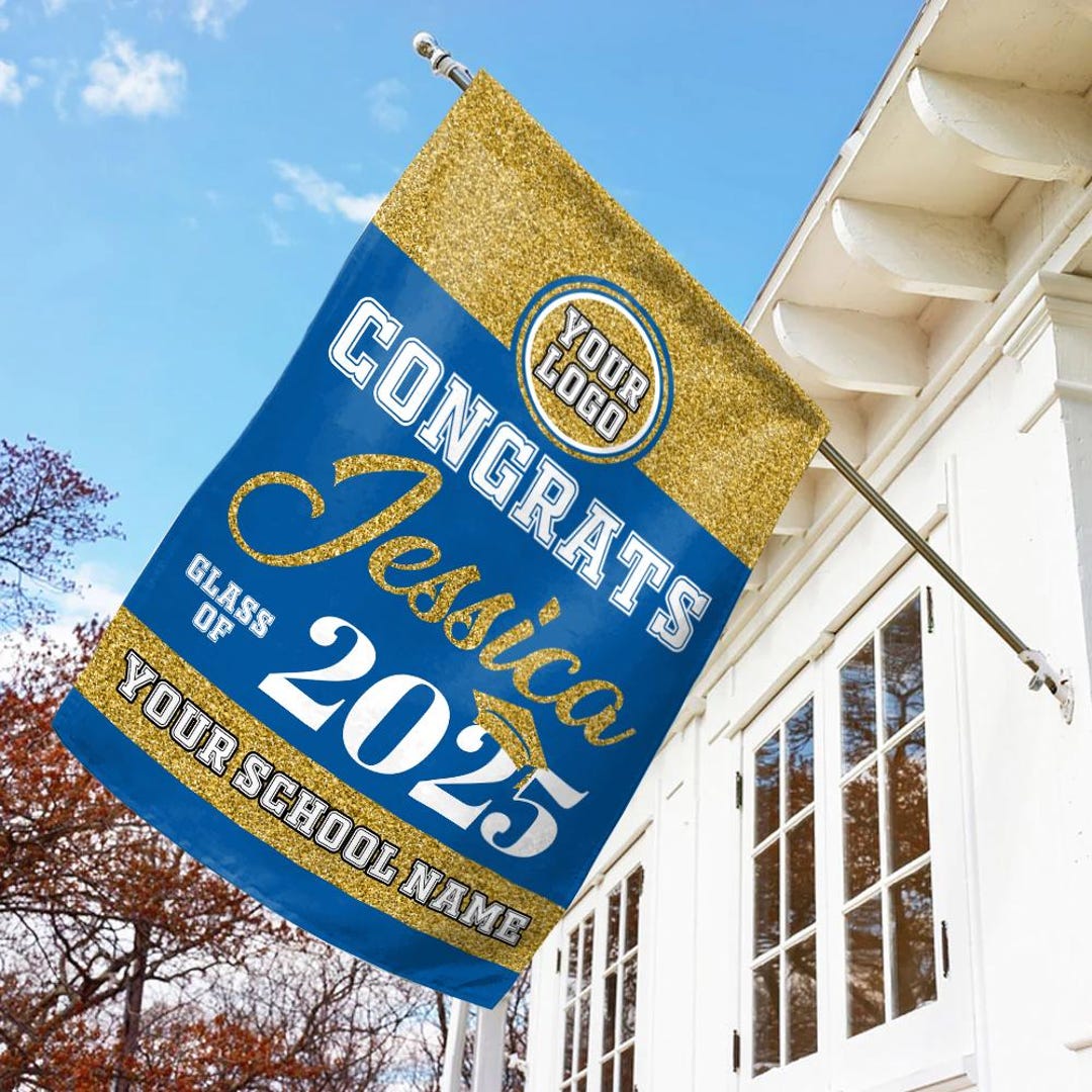 Personalized Graduation 2025 Flag, Graduate Garden Flag,class of 2025 ...