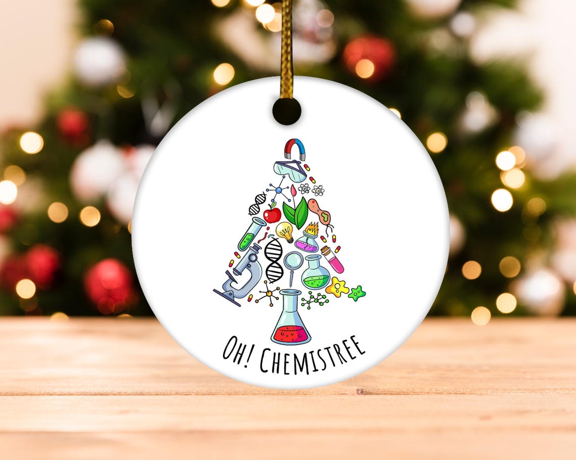 Chemistry Christmas Ornament,chemistry Ornament, Chemistry Teacher ...